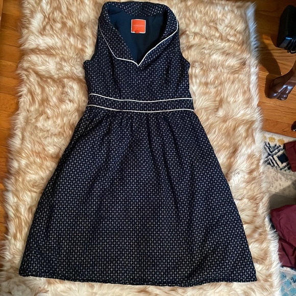 Modcloth | Dresses | Modcloth Navy And White Dress M | Poshmark